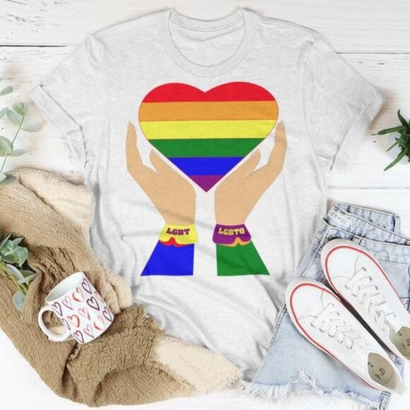 Unbranded | Tops | Lgbt Pride Month Lgbt History Month Slogan Shirt ...